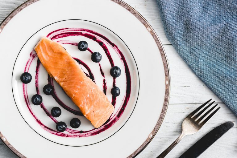 Sous Vide Salmon With A Blueberry Jalapeño Sauce – Nomageddon